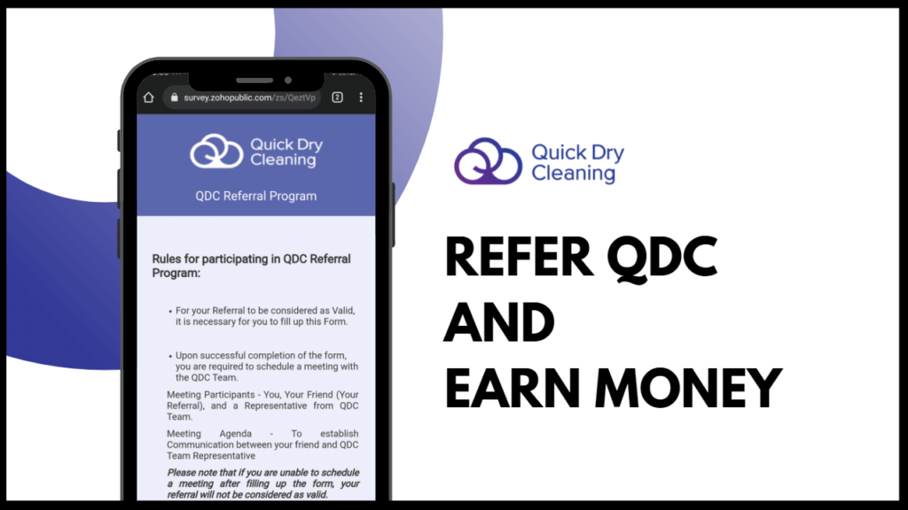 Refer and earn with QDC Referral program- Quick Dry Cleaning Software